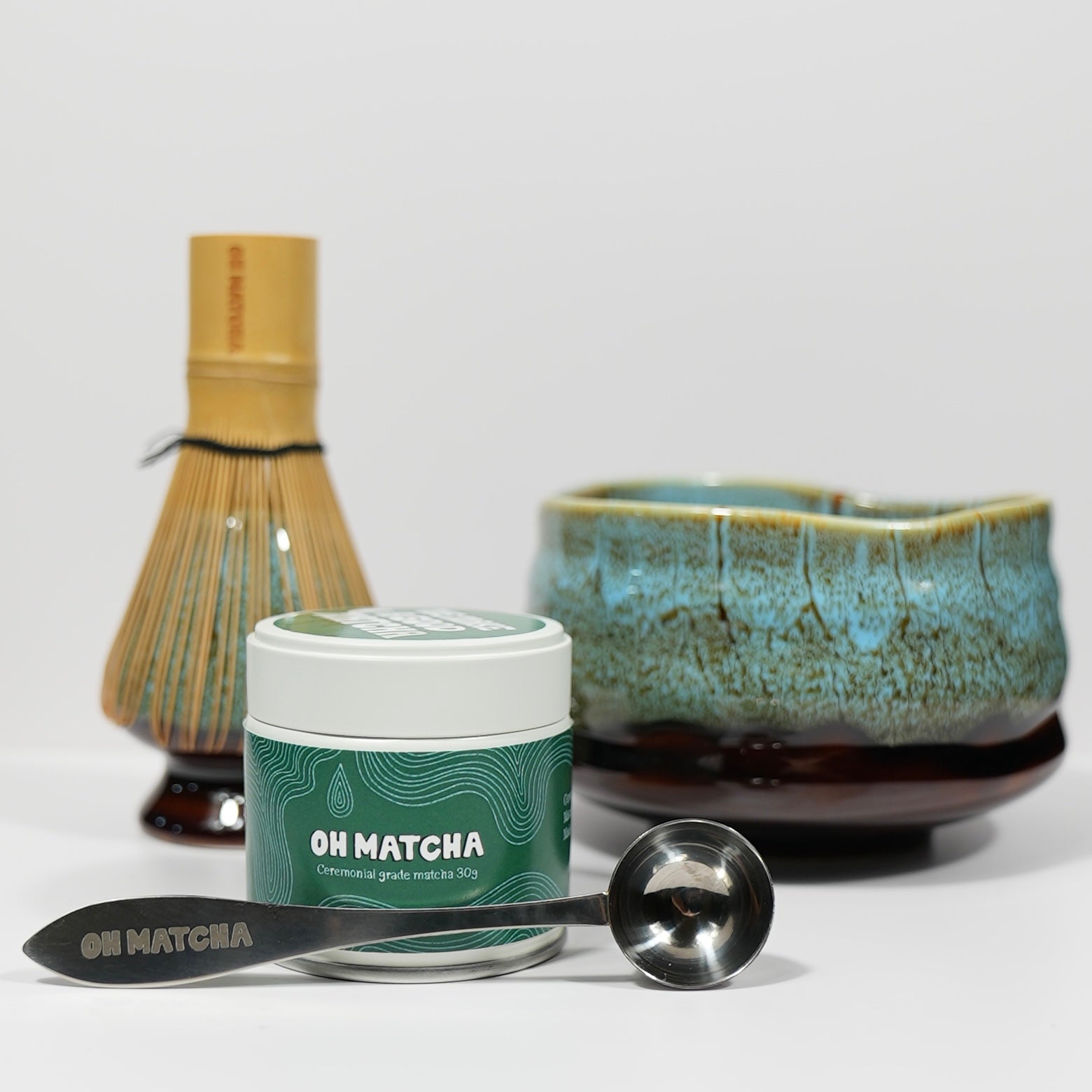 Earth Tones Matcha Tea Set and Can – Oh Matcha